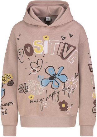 Sublevel Kapuzenpullover Damen Hoodie mit auffälligen Prints Sweater, Kapuzensweatshirt mit seitl. Eingrifftaschen