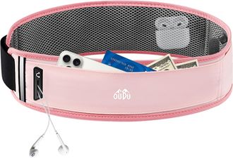 Generic Schlanke G&uuml;rteltasche, Bauchtasche, Lauftasche, H&uuml;fttasche f&uuml;r Workout, Joggen, Handyhalterung, G&uuml;rtel, Laufausr&uuml;stung, Pink, Waist: 80-110cm, Ohne Wa