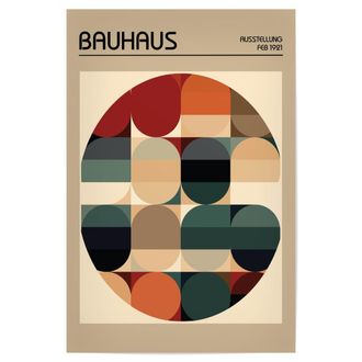artboxONE Poster 60x40 cm Typografie Bauhaus-Retro-Grafik - Bild bauhaus 1930er jahre 20er