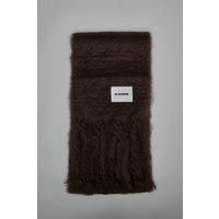 Jil Sander Logo Patch Fringe-Detailed Scarf