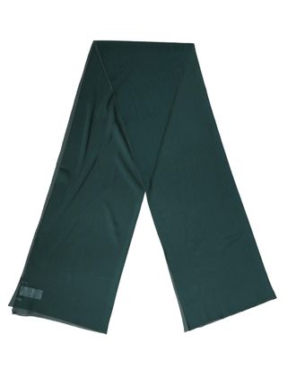 Dolce & Gabbana Womens Dark Green Silk Neck Wrap Shawl Stole 200cm X 64c Scarf Elastane