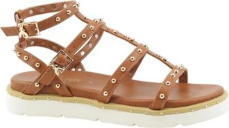 Patrizia Pepe Femme, Chaussures, Brun, Taille: 40 EU Sandales Plates