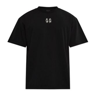 44 Label Group Bedrucktes T-Shirt - - Tops - Herren - Schwarzk - 2XL