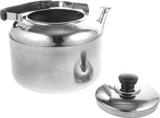 Cabilock Wasserkocher 4l Aus Rostfreiem Edelstahl Mit Schnellem Erhitzen Noppenboden F&uuml;r Gleichm&auml;&szlig;ige W&auml;rme Automatischem Ton F&uuml;r Zuhause Und Camping Geeignet