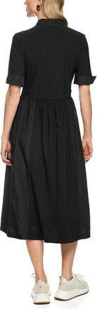 Marc Cain Midikleid Golden Hour Premium Damenmode aus Stretchmaterial