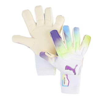 Puma Ultra Ultimate Hybrid Torh&uuml;ter-Handschuhe f&uuml;r Herren/Damen Unisex (Wei&szlig;/Violett)