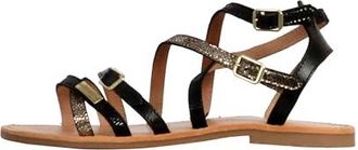 Les Tropeziennes LES TROPEZIENNES PAR M. BELARBI Femme BUKEL Sandale, Noir-Multi, 37 EU