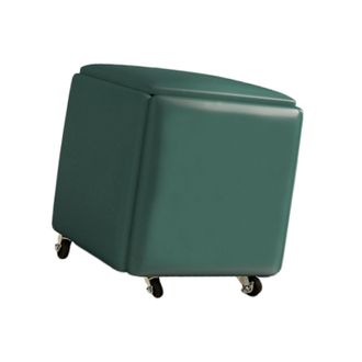 Generic Stapelbare stapelbare Ottoman-Hocker, 5-in-1-Sitzw&uuml;rfel aus PU-Leder mit Lenkrollen, for Wohnzimmer, Esszimmer, Schlafzimmer(Color 4,35x35cm)