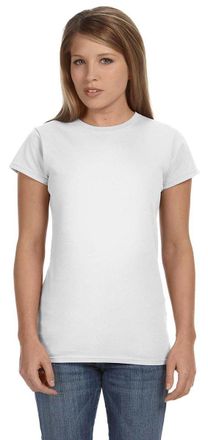 Gildan Damen Kurzarm T-Shirt XL,Wei&szlig;