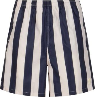 Ami Homme, Maillots de bain, Multicolore, Taille: XL Long Stripes Swimsuit