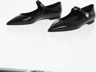 Valentino Mary Jane Ballerinas aus Lack mit spitzer Form Valentino