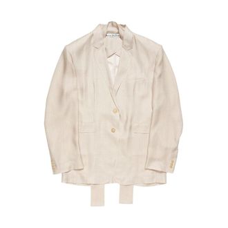 Acne Studios Einreihiger Anzugsakko - - Jackets - Damen - Beige - M