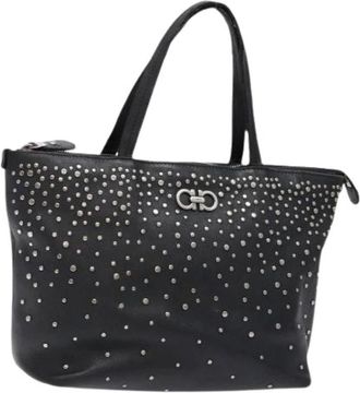 Ferragamo Pre-owned Cuir sacs-main - Femme - Pre-owned - Noir - Taille: ONE Size