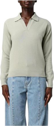 Maison Margiela Femme, Pulls, Vert, Taille: 40 FR Long Sleeve Knit Top