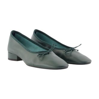 Aeyde Womens Onda Pumps - Aeyde Leather Green Calfskin Shoes