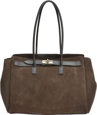 Isabella Rhea Kastanienbraun Rindsledertasche