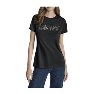 DKNY Satin T-Shirt - - Tops - Damen - Schwarzk - M