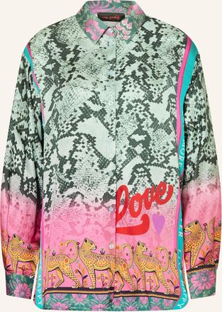 Miss Goodlife Miss Goodlife Hemdbluse Aus Satin gruen