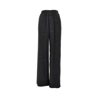 Maison Margiela Jacquard satin pyjama pants Woman 40