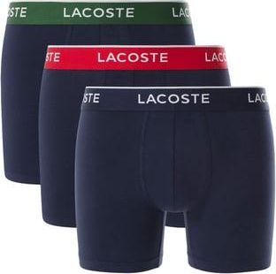 Lacoste Lot de 3 boxers en coton m&eacute;lang&eacute;
