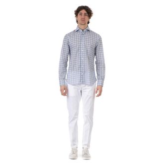 Barba Homme, Chemises, Multicolore, Taille: M Chemise Tailleur en Coton et Lin