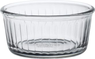 Duralex 6008AC04C1111 Ovenchef Ramequin Auflauf-, Souffléförmchen, 130ml, Glas, transparent, 4 Stück