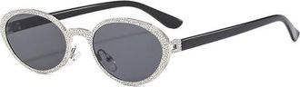 Generic Lunettes De Soleil D&eacute;coratives For Femmes, Id&eacute;ales For La Conduite, Le Sport, Les D&eacute;placements, Vacances(Silver)