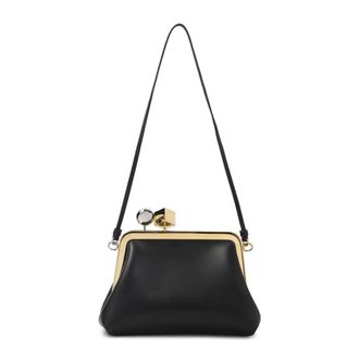 Jacquemus Hobo Bags - Structured Black Lamb Leather Handbag - Gr. unisize - in Schwarz - f&uuml;r Damen