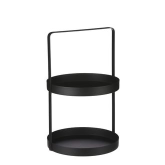 Mica Decorations Etagere - H41 x &Oslash;25 cm - Metall - Schwarz