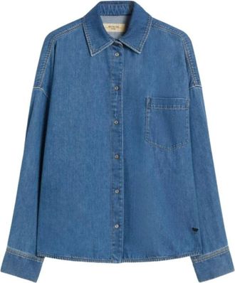 Max Mara Femme, Blouses et Chemises, Bleu, Taille: 32 FR Chemise en jean Foggia