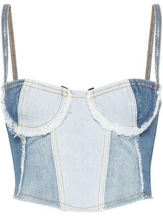 Chiara Ferragni Cropped-Jeanstop - Blau