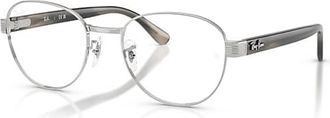 Ray-Ban Rb6543 Optics Havana Grau Fassung Klar Glas Polarisiert 54-20