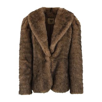 Aniye By Kunstpelzmantel - - Jackets - Damen - Braun - M