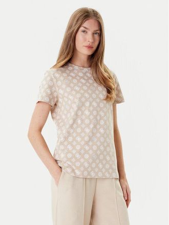 Guess T-Shirt V5YI04 I3Z14 Beige Regular Fit