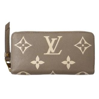 Louis Vuitton Portefeuille long Monogram Empreinte Pre-owned - Femme - Pre-owned - Brun - Taille: ONE Size