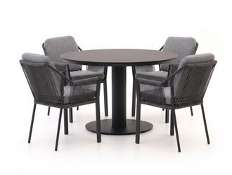 Tierra Outdoor + 10 % Kassenrabatt | Tierra Outdoor Liv/La Fonte &oslash; 120 cm Gartenm&ouml;bel-Set 5-teilig