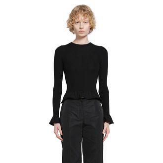 Jil Sander Ruffled Wool Jumper