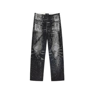 Purple P018 Trompe Loeil - - Jeans - Herren - Schwarzk - W29