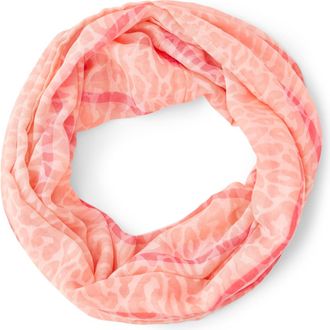 Street One Gemusterter Loop-Schal striking coral A