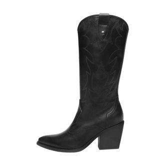 Nero Giardini Stilvolle Cowboy-Stiefel mit Stickerei - - Shoes - Damen - Schwarzk - 35 EU