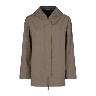 Herno Femme, Manteaux, Brun, Taille: 44 FR Veste Coupe Trap&egrave;ze