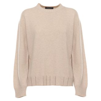 Fabiana Filippi Femme, Pulls, Beige, Taille: 38 FR Pull ras du cou Platinum