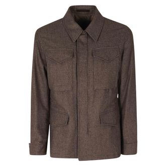 Eleventy Sahariana-Jacke - - Jackets - Herren - Braun - L