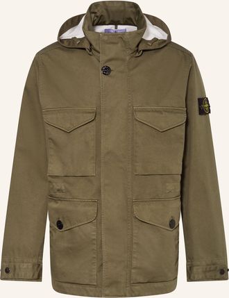 Stone Island Parka Mit Abnehmbarer Kapuze gruen