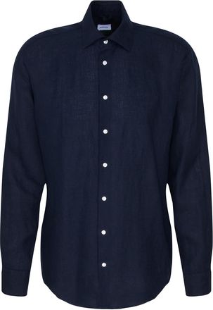 Seidensticker Herren Business Hemd - Shaped Fit - Soft - Kent-Kragen - Langarm - 100% Leinen