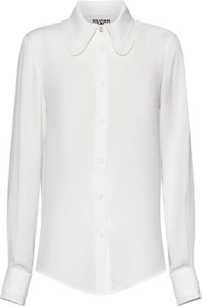 Silvian Heach Femme, Blouses et Chemises, Blanc, Taille: 36 FR Yuomi Shirt