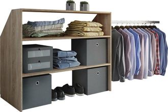 ebuy24 Ebuy24 - Dacho Regal f&uuml;r schr&auml;ge Wand 2 Ablagen Eiche dekor