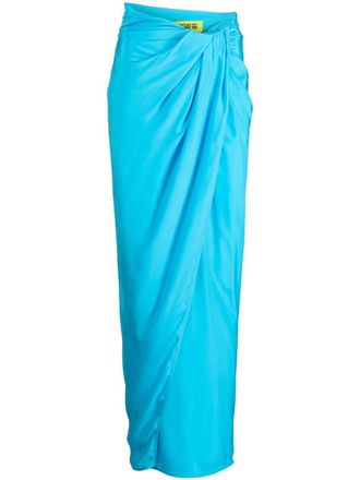 Gauge81 Drapierter Maxirock - Blau