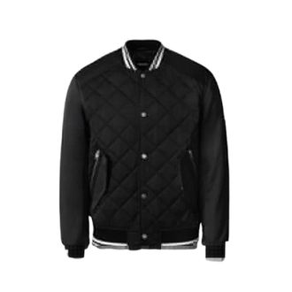 Mackage Homme, Vestes, Noir, Taille: 4XS Aidan-Sa Blouson aviateur matelass&eacute; en losanges