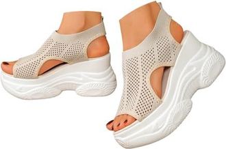 Generic Sandales de marche orthop&eacute;diques pour femme - Soutien de la vo&ucirc;te plantaire - Confortables &agrave; enfiler - Sandales de sport en maille respirante - Sandal